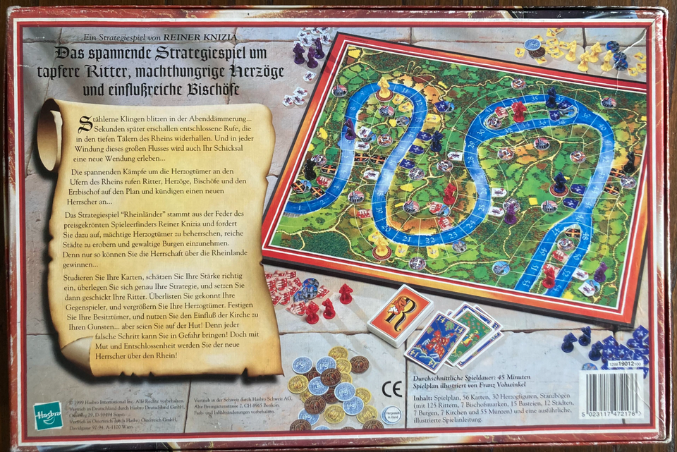 Rheinlander board game German no language English rules printed Reiner ...