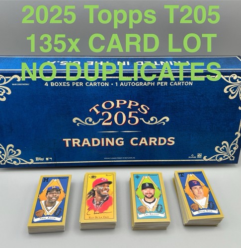 2025 Topps T205 Baseball Lot of 135x Base Cards -RC Stars & Veterans NO ...