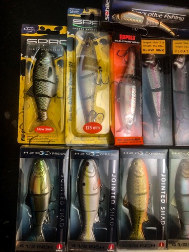 Lot of 18 Swimbaits - Various Brands - Lucky Craft, Spro, Sebile, Rapala, & H20 | eBay