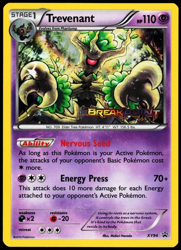 Pokemon Card - Trevenant XY Promo XY94 Holo Stamped | eBay