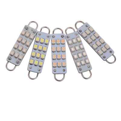 1pcs Festoon C5W 44mm LED Car Lights White 12 SMD LED Rigid Loop Dome ...
