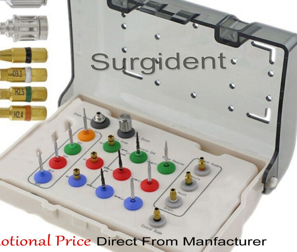 Dental Broken Screw Remover Surgery Kit Reverse Drill Guide Driver ...