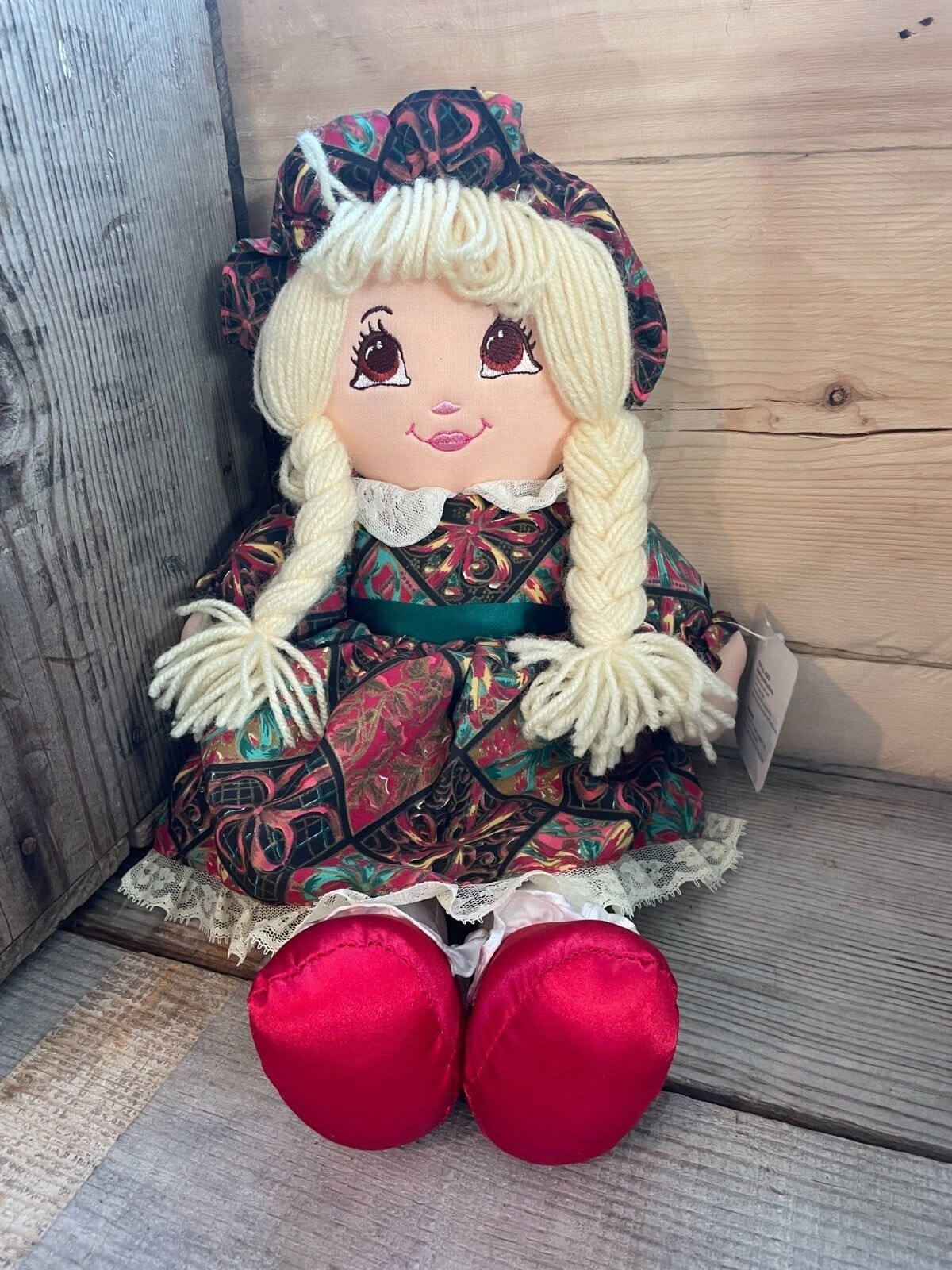 Loveable Huggable Friends Doll Plush Multi Color Dress Vintage DanDee ...