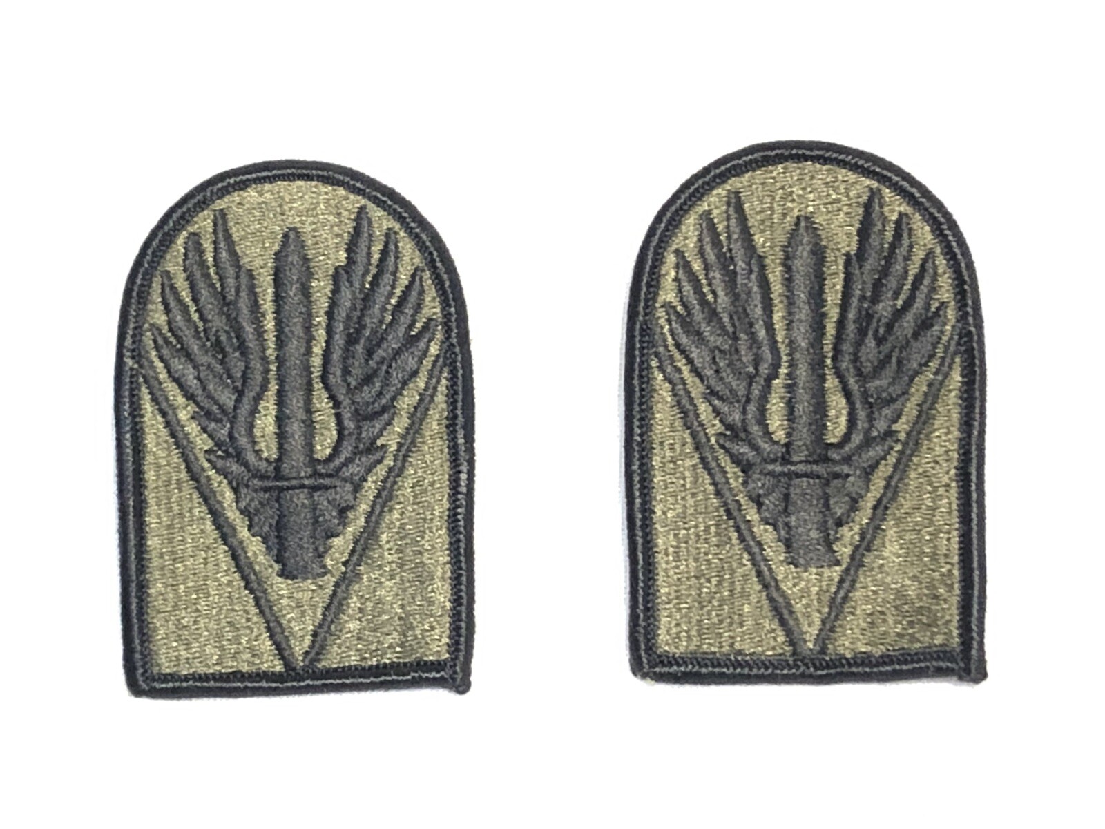 LOT OF 2 US ARMY JRTC OPS GRP ALPHA UNIT PATCH ABN PATCHES UNIFORM BDU ...
