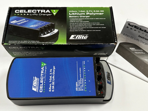 Excellent E-Flite Celectra 4 Port 1S RC Remote Control Battery Charger ...