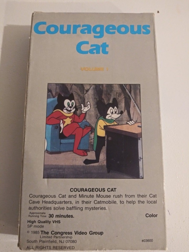 Courageous Cat : Volume 1 - (VHS,1985) Super Rare* | eBay