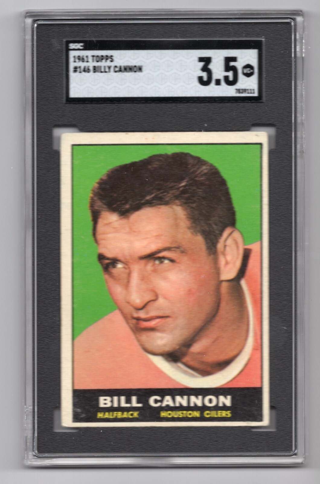 1961 Topps #146 Billy Cannon SGC 3.5 VG+ (BC) | eBay