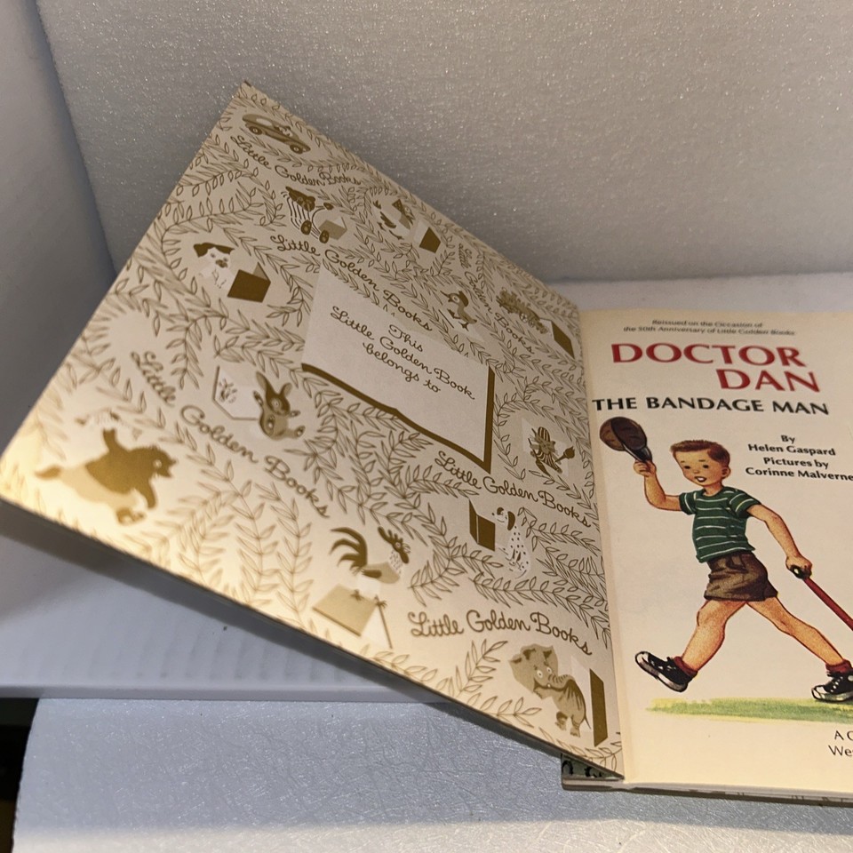 DOCTOR DAN THE BANDAGE MAN 1977 Little Golden Book With Bandaids | eBay