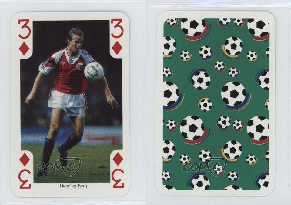1990 Normanns Kunstforlag Team Norway Soccer Playing Cards Henning Berg ...
