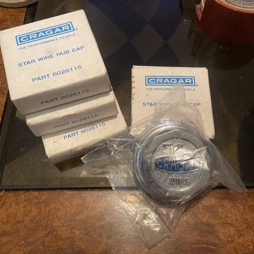 4 NEW Cragar 14" 15" Star Wire Wheel Chrome Center Hub Caps 6026115 | eBay
