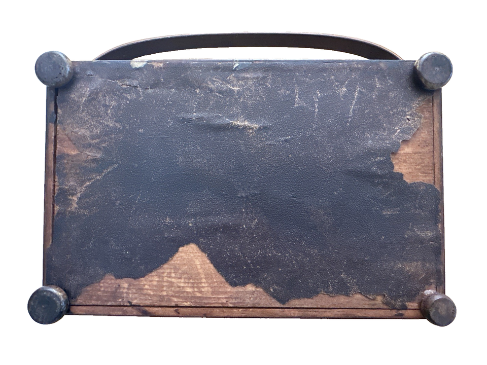 c 1850 Tunbridge Ware Treen Sewing Box Penshurst Place with Swing ...