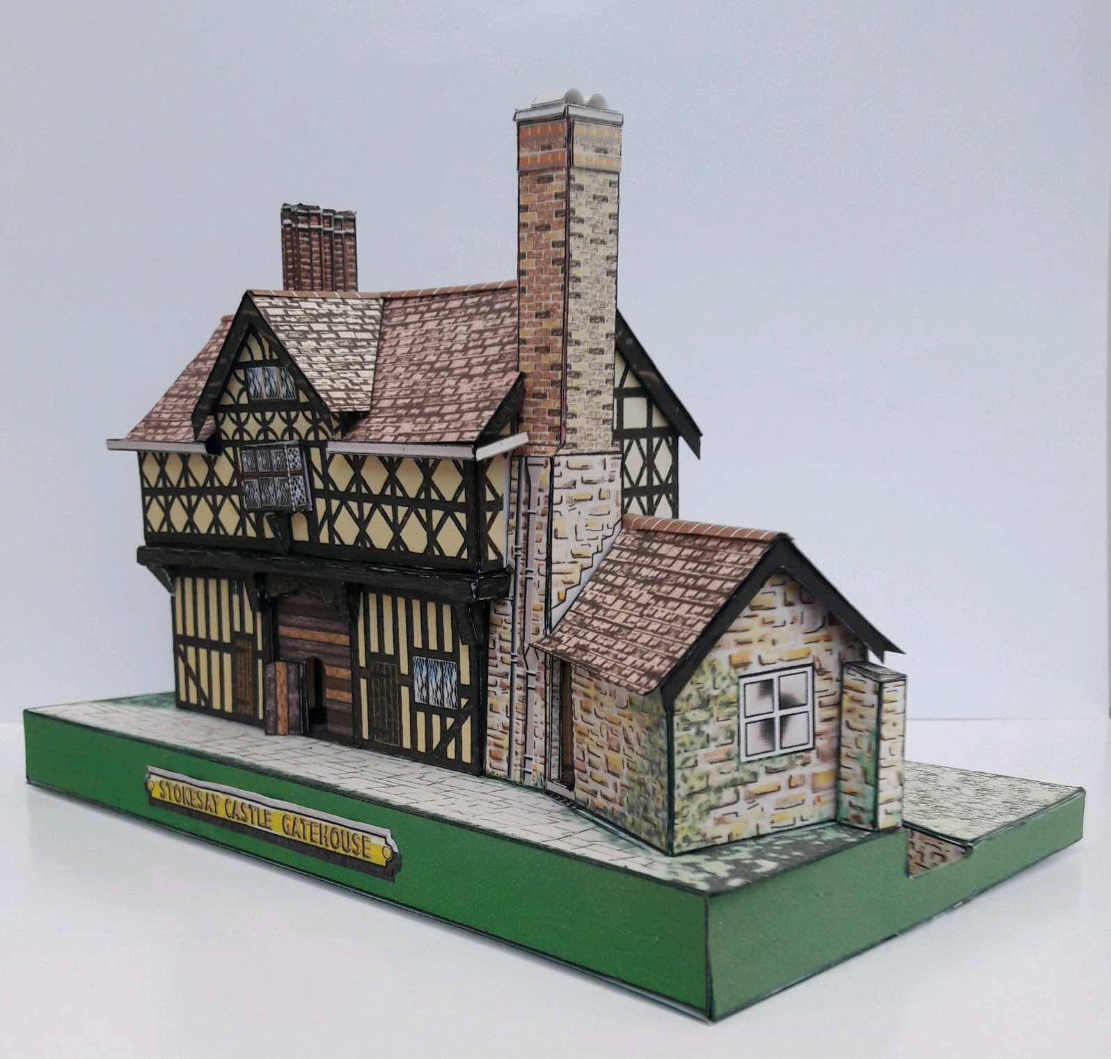 STOKESAY CASTLE GATEHOUSE A5 FULL COLOUR CUT OUT CARD MODEL KIT | eBay
