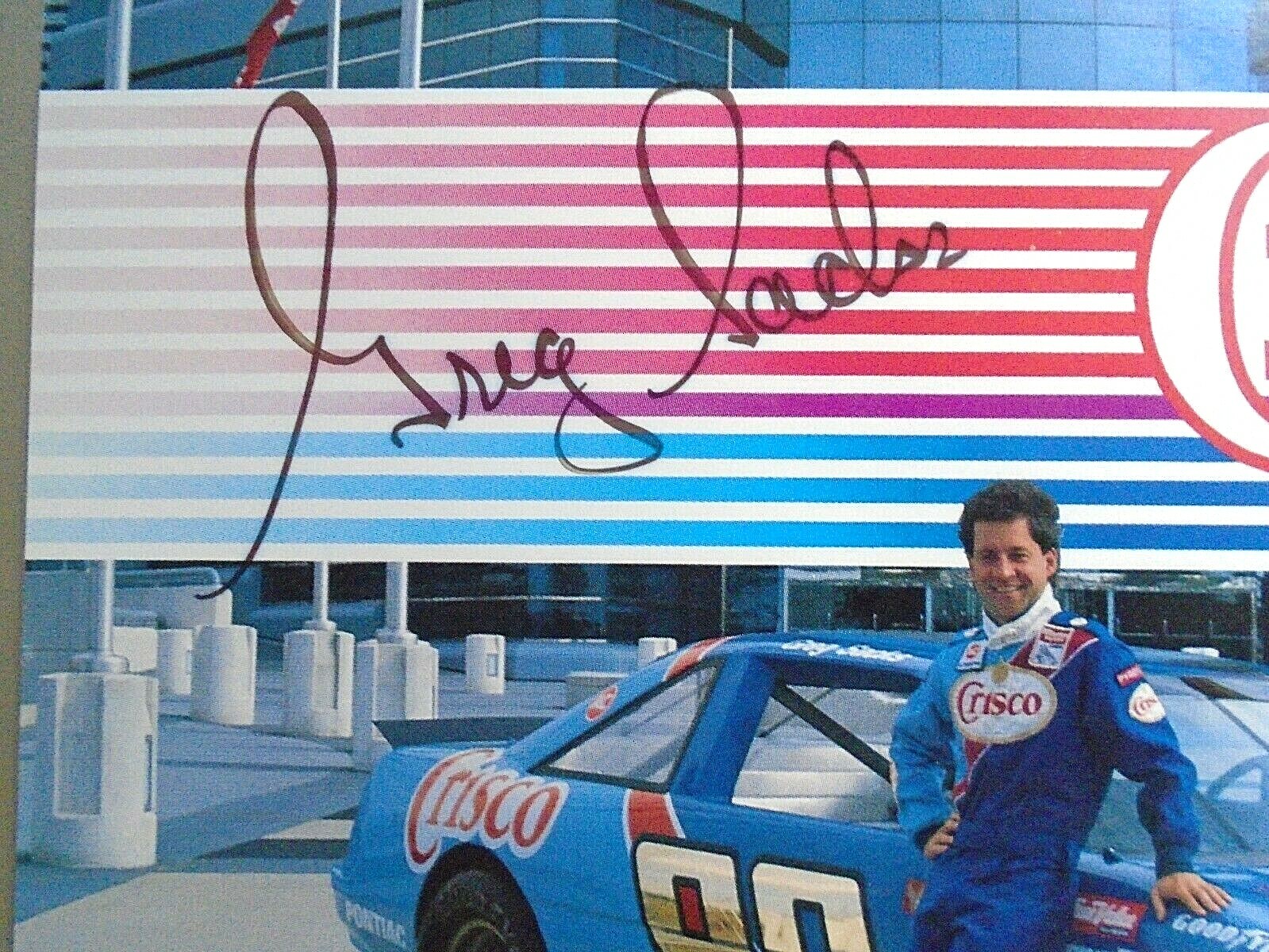 Vintage NASCAR Greg Sacks Crisco Racing Signed Autographed Postcard | eBay