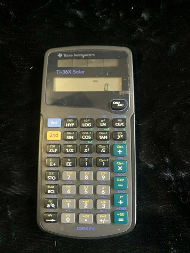 Texas Instruments TI-36X Solar Scientific Solar Powered Calculator ...