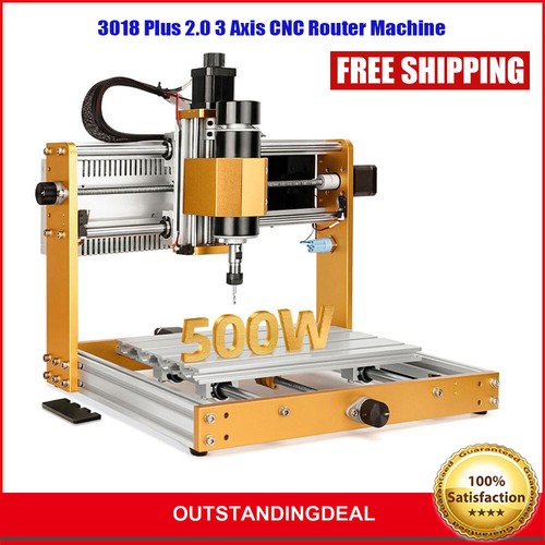 3018 Plus 2.0 3 Axis CNC Router Machine + 500W Spindle + Offline ...