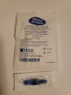 Set Of Medstream MS438 12' Extension Set and ICU Med. CLAVE Neutral ...
