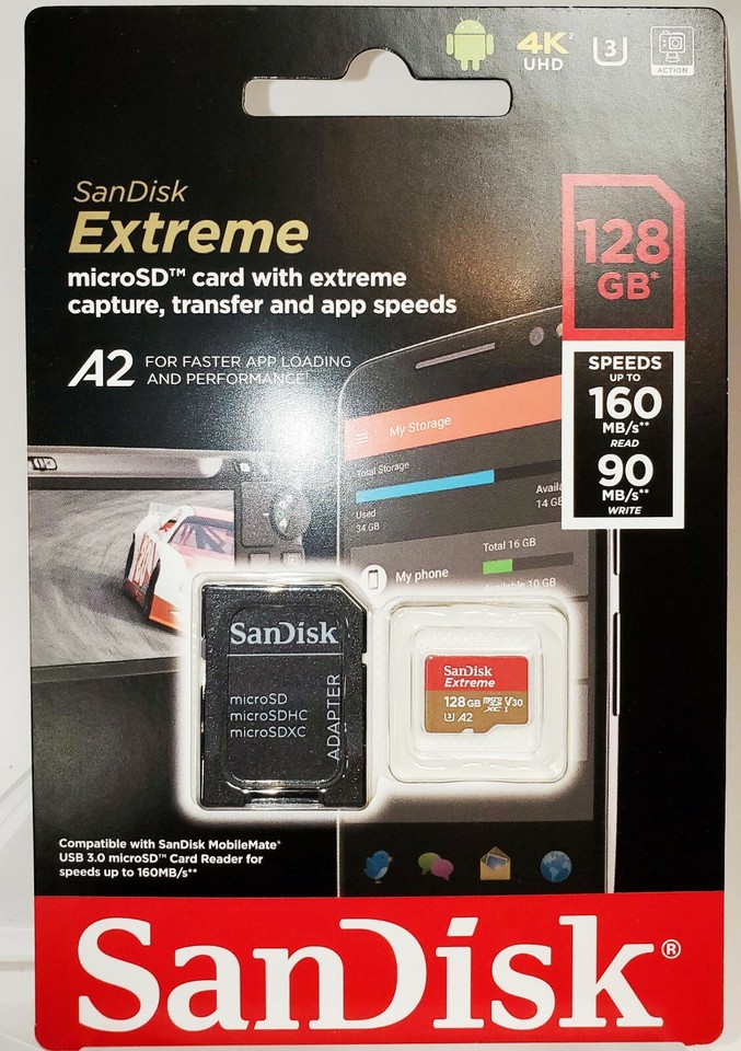 SanDisk 256GB 512GB Ultra Extreme Micro SD SDXC TF Class10 UHS-1 Memory ...