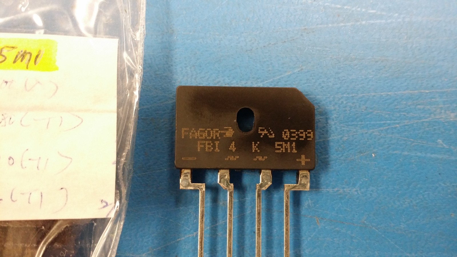 (2 PCS) FBI4K5M1 FAGOR Bridge Rectifier Diode 1 Phase 3A 800V V(RRM ...