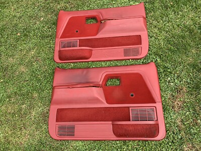 89-92 1989-1992 Ford Ranger DOOR PANELS Manual Red OEM 2 | eBay