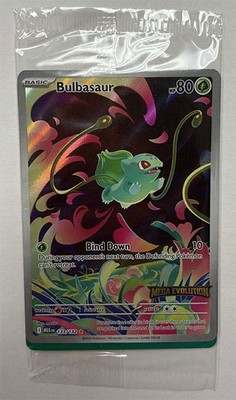 Pokemon Card Mega Evolution Box Topper Promo 133/132 BULBASAUR *STAMPED ...