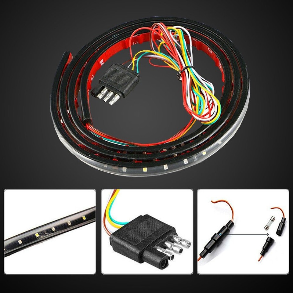 Red LED Tailgate Light Turn Signals Reverse Bar LED Flexible Strip ...