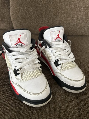Nike Air Jordan 1 Red Cement Sneakers Size Youth 6Y | eBay