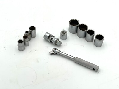 Vintage Powr Kraft Montgomery Ward Sockets, Breaker Bar, Mixed Lot, 11 ...