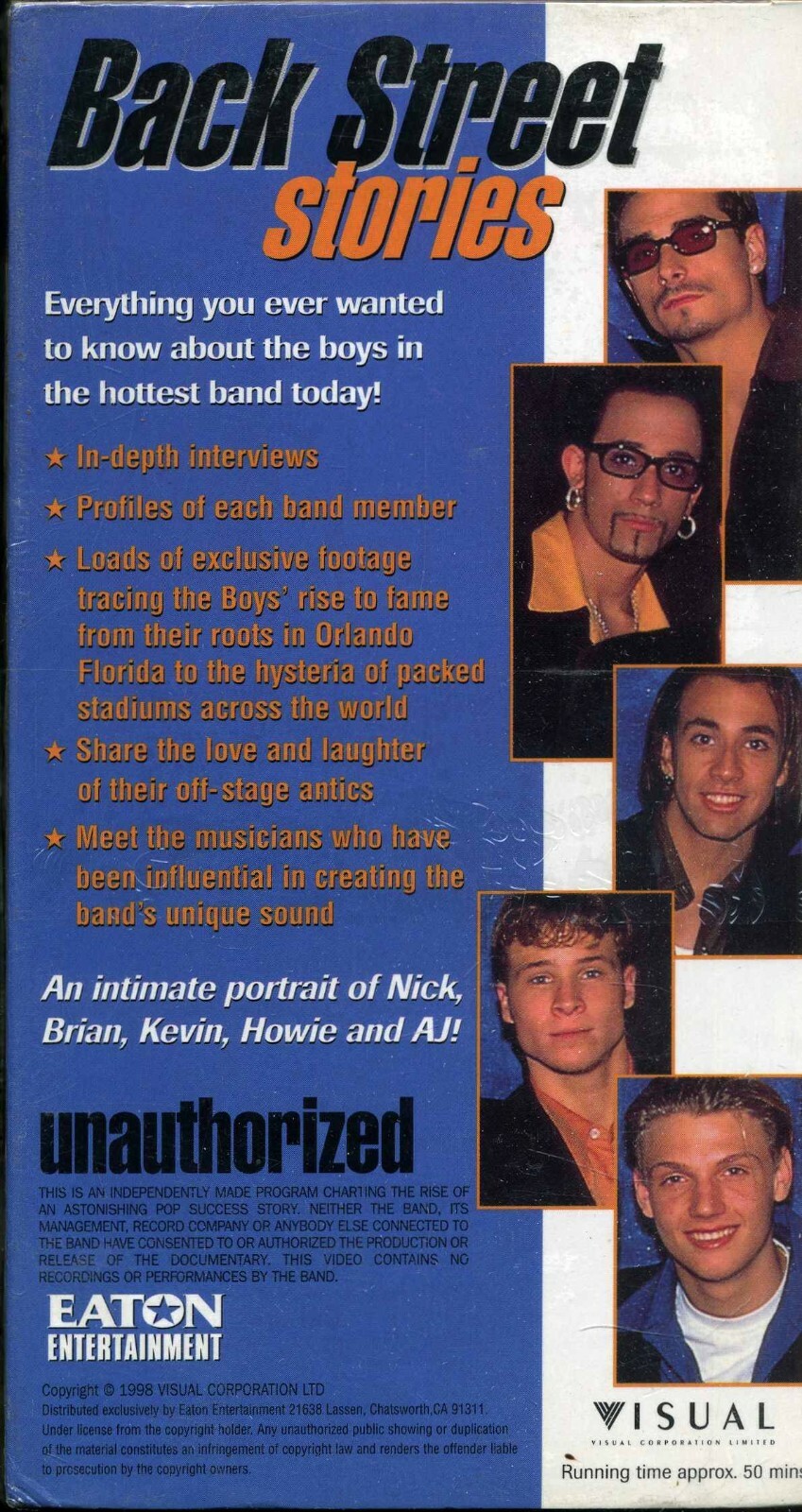 Backstreet Boys - Backstreet Stories (VHS, 1998) for sale online | eBay