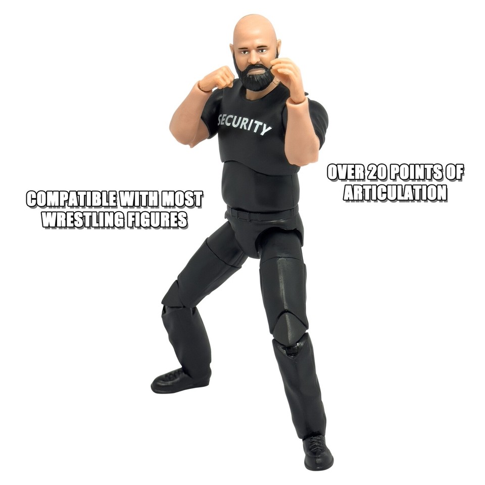 Ultimate Security Guard, Event Staff Worker & EMT Figures for WWE & AEW ...