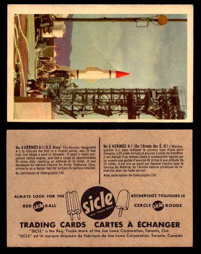 1959 Airplanes Sicle Popsicle Joe Lowe Corp Vintage Trading Card You ...