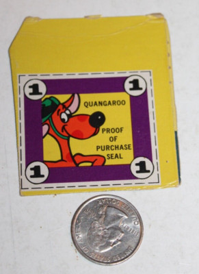 VTG Quaker Oats Quangaroos Cereal Purchase Seal Original Cereal Box ...