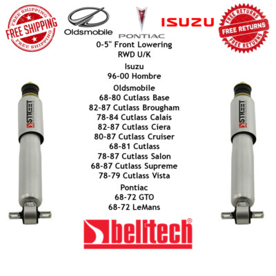 Belltech Street 0-5" Front Lowering Shocks Pair For Oldsmobile / Isuzu ...