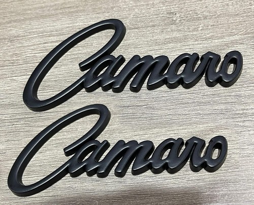2Pc Camaro Emblem 3D Metal Badge Sticker Letter for Camaro SS ZL1 Z28 ...