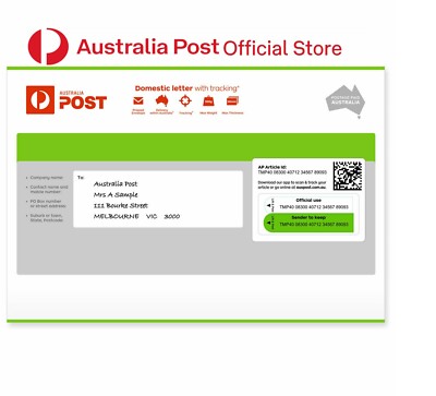 Domestic Letter with Tracking Prepaid Envelope Medium – 50 Pack | eBay ...