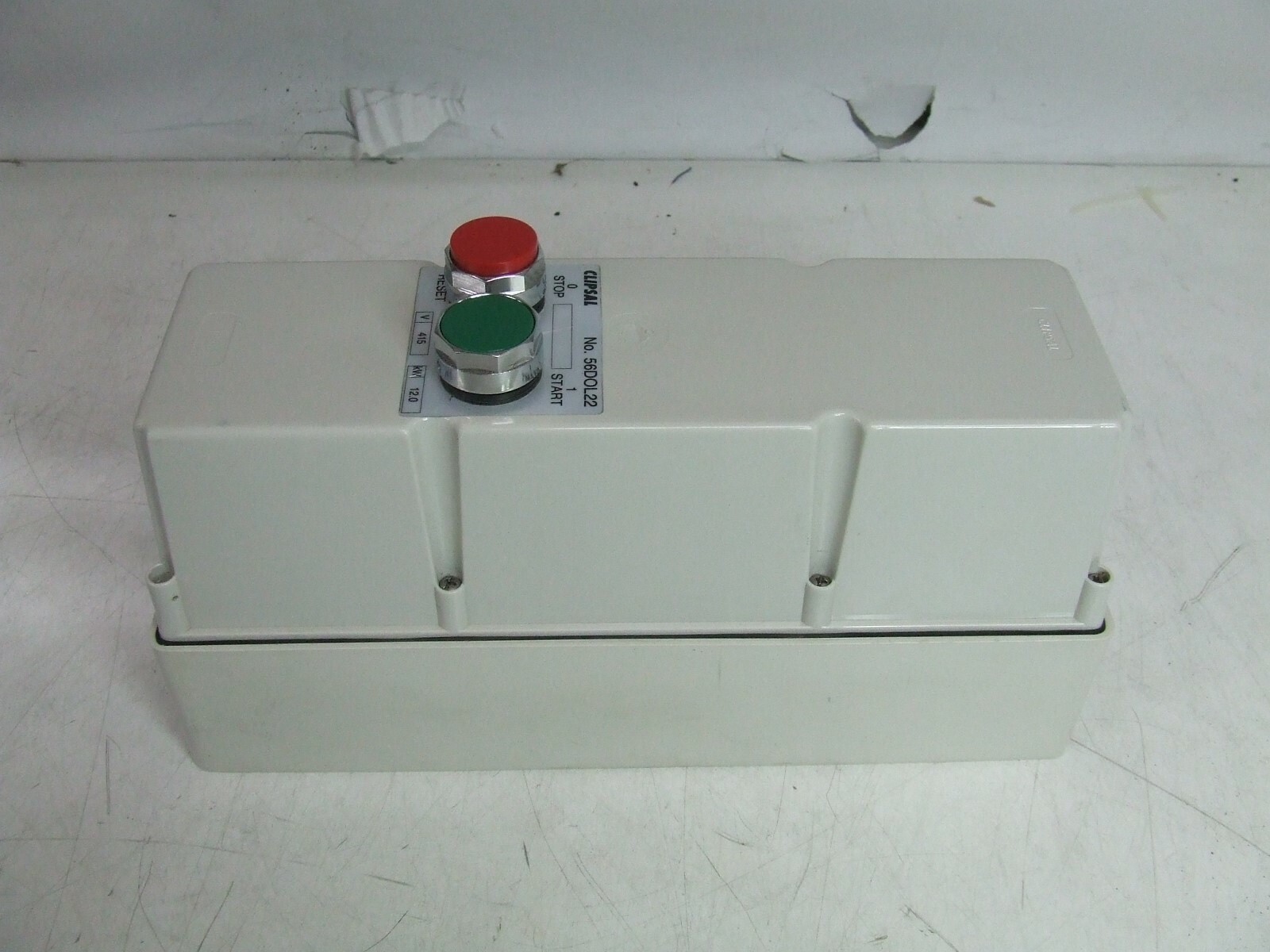 Clipsal 56DOL22 DIRECT ONLINE MOTOR STARTER 415V 12KW 2 Push Button ...