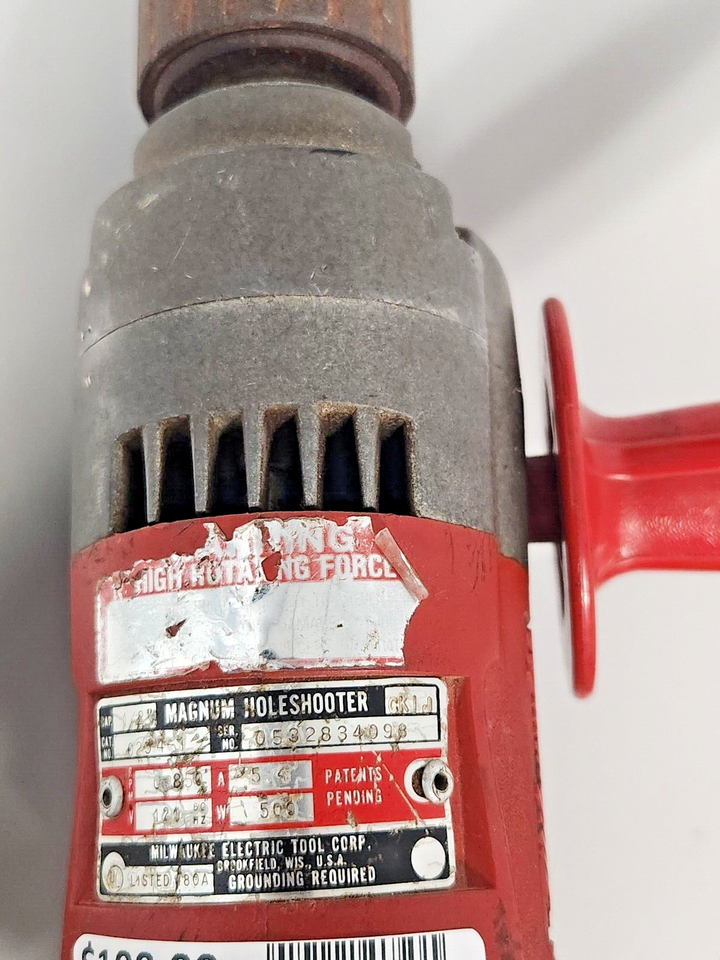 Milwaukee 0234-1 Magnum Hole Shooter 1/2" Electric Drill-TESTED Working ...