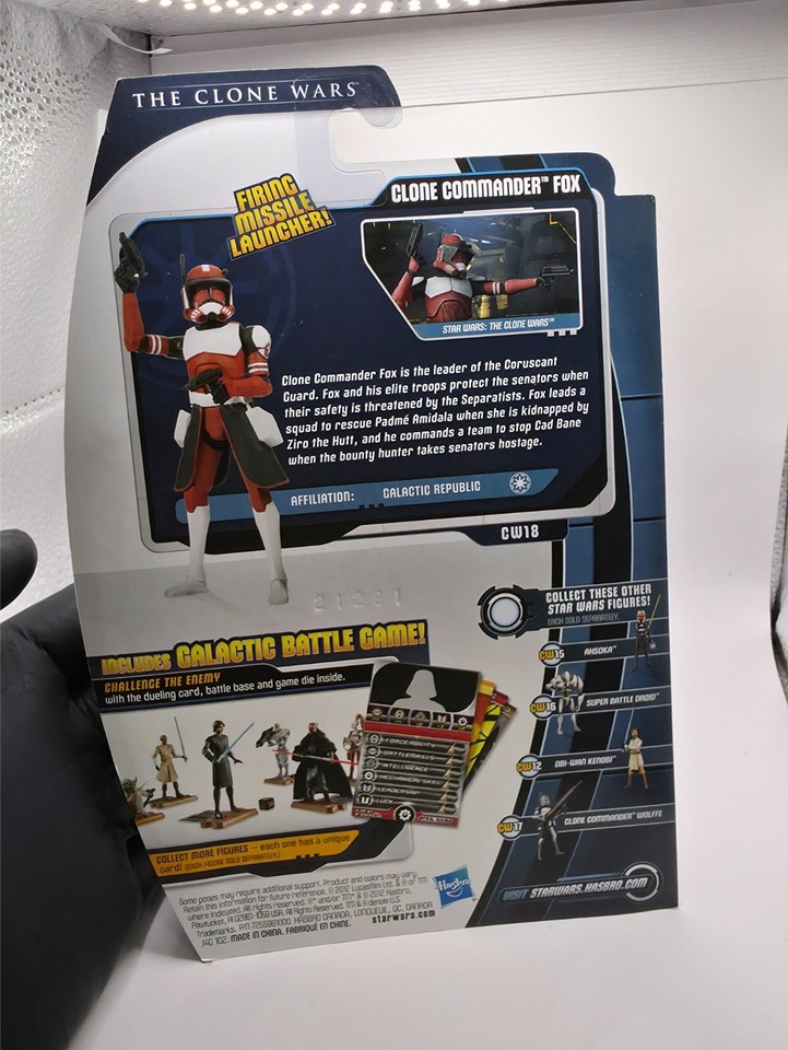 Star Wars The Clone Wars Clone Commander Fox CW18 Coruscant Shock ...