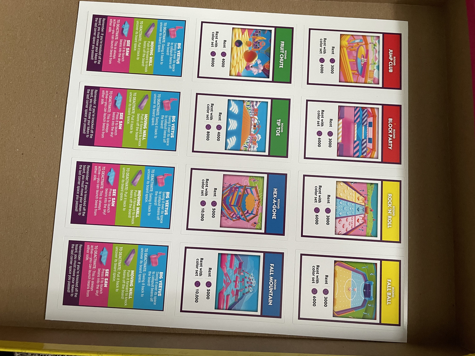 MONOPOLY Fall Guys Ultimate Knockout Edition Board Game NEW but open ...