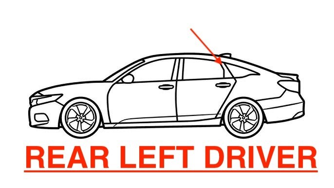 Genuine Honda Crosstour 2010-2015 Rear Left-Right Side Door Trim Window ...