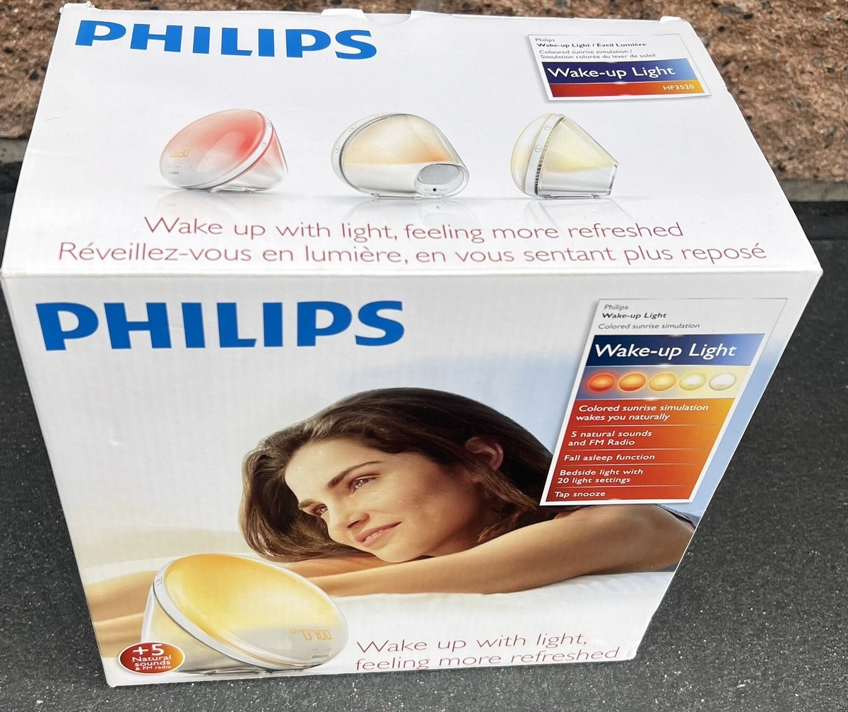 Philips Light Alarm Clock Wake Up Philips HF3520 60 E Wake Up Light