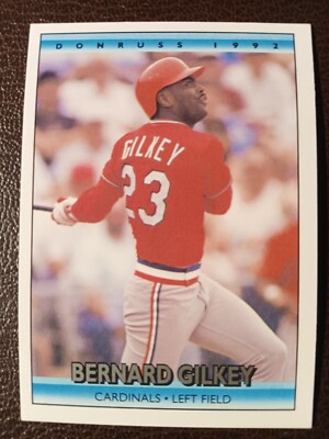BERNARD GILKEY ST. LOUIS CARDINALS 1992 DONRUSS BASEBALL CARD #376 | eBay