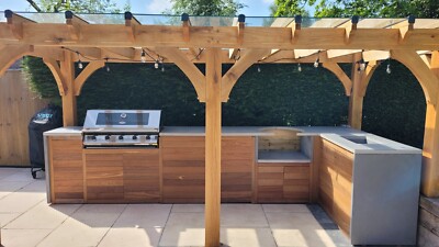 Concrete Garden Worktop/ Outdoor Worktop / BBQ / Bespoke Size / Booking ...