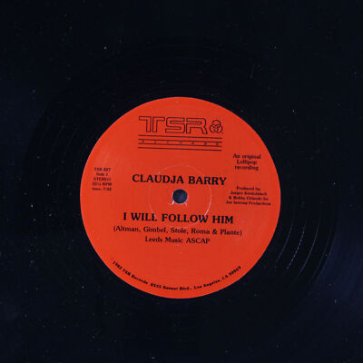 CLAUDJA BARRY: i will follow him / work me over TSR 12" Single 33 RPM ...