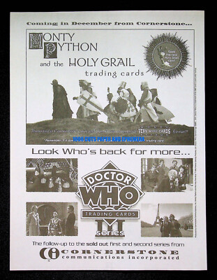 Monty Python + Doctor Who CCG Cards Cornerstone 1995 Print Magazine Ad ...