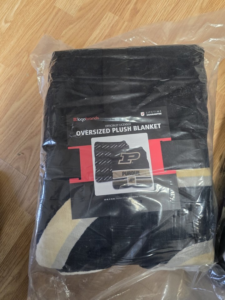 Purdue Boilermakers Throw 60x70 Throw-Heavy warm NWT | eBay