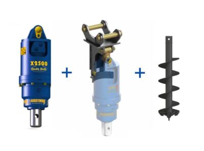 New Auger Torque X2500 Earth Drill Package 30mm Hitch & Auger 1.5-3 Ton ...