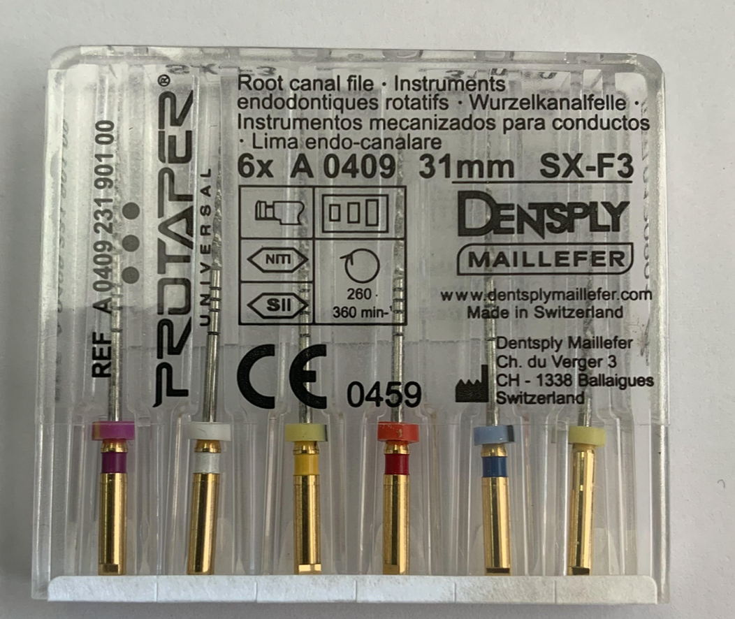 Dentsply Rotary ProTaper Universal Engine NiTi File 31mm S1,S2,F1 to F5 ...