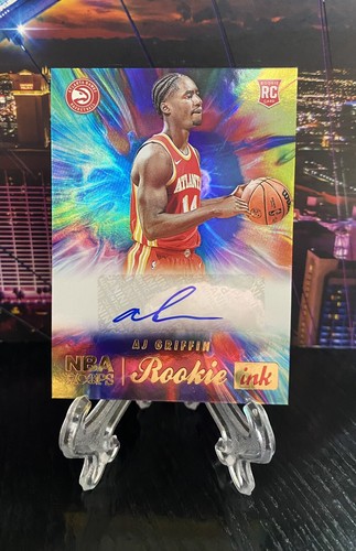 AJ GRIFFIN 🔥 2022-23 NBA Hoops Rookie Ink Auto RC Autograph Atlanta ...