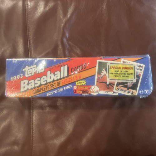 1993 Topps MLB Baseball Complete Set Series I & II - Factory Sealed | eBay