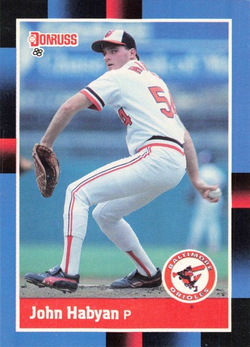 John Habyan 1988 Donruss #354 Baltimore Orioles Baseball | eBay